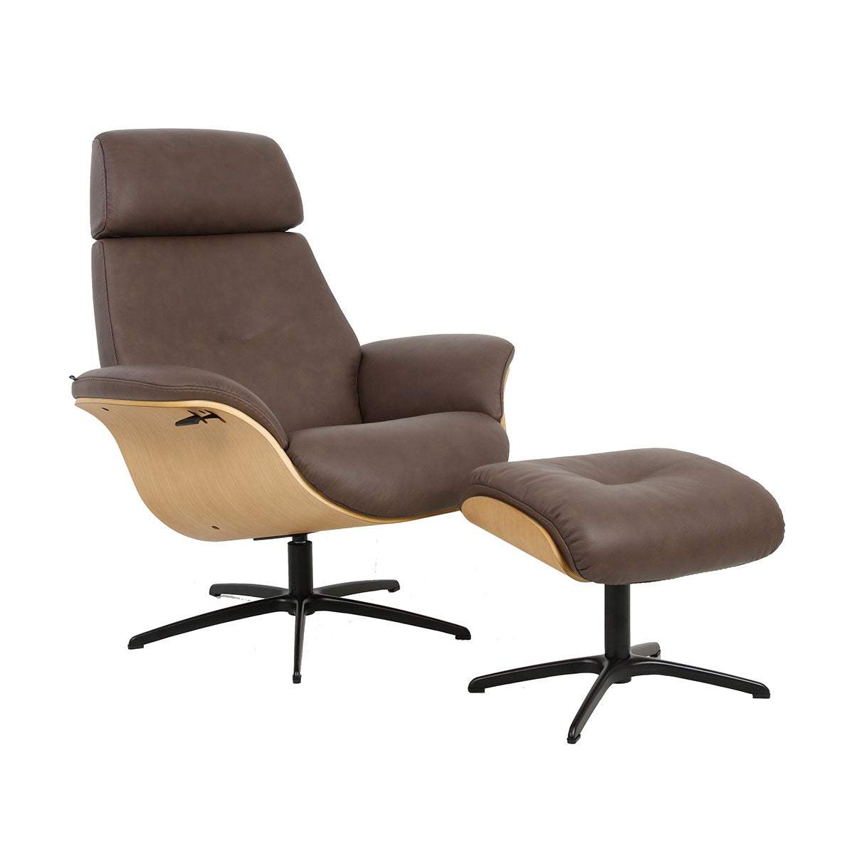 Falcon Chair and Footstool in Brown – The Tin Roof